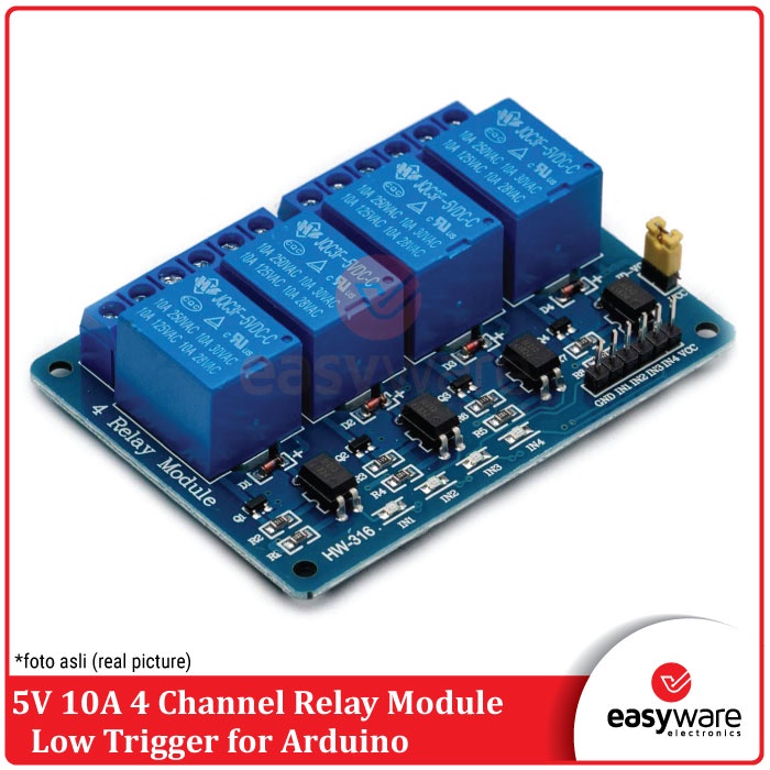 Jual RELAY MODULE 4 CHANNEL 5V RELAY MODUL | Shopee Indonesia