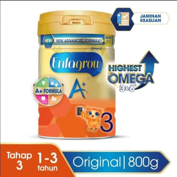 Jual Enfagrow A+ 3 Susu Formula Tahap 3 (1-3 Tahun) Rasa Original - 800 ...