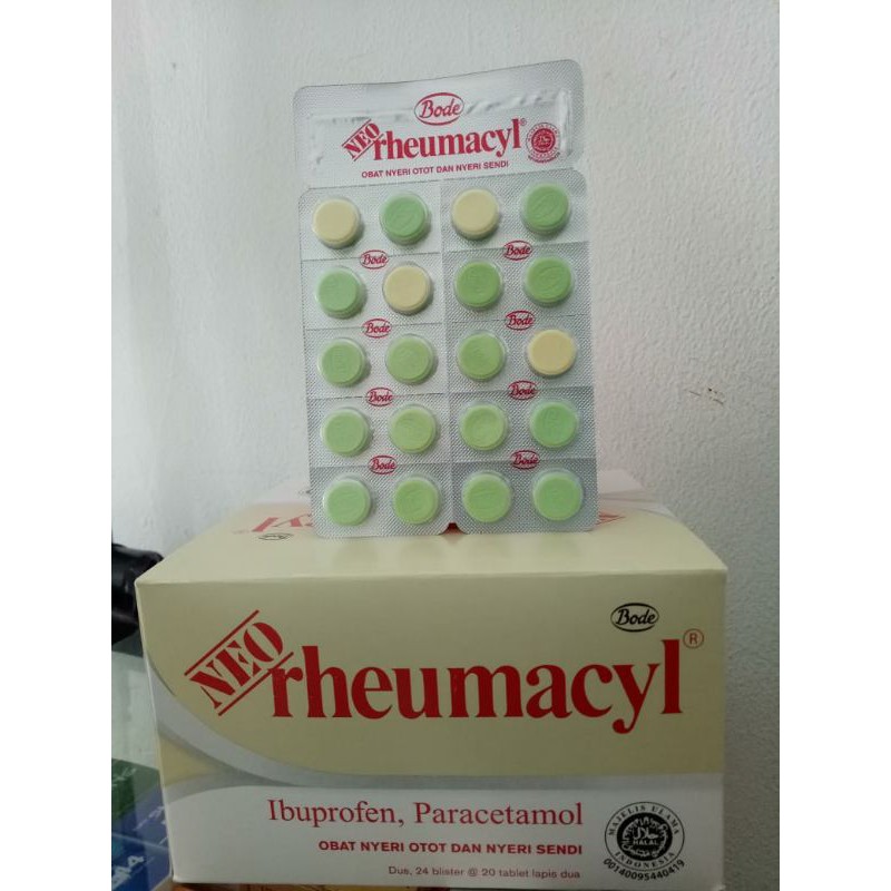 Jual NEO RHEUMACYL STRIP ISI 20 TABLET, obat nyeri otot dan sendi ...