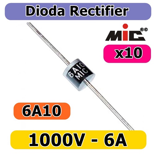 Jual 10 Pcs Dioda 6A MIC Original Diode Rectifier 6 Amper Penyearah ...