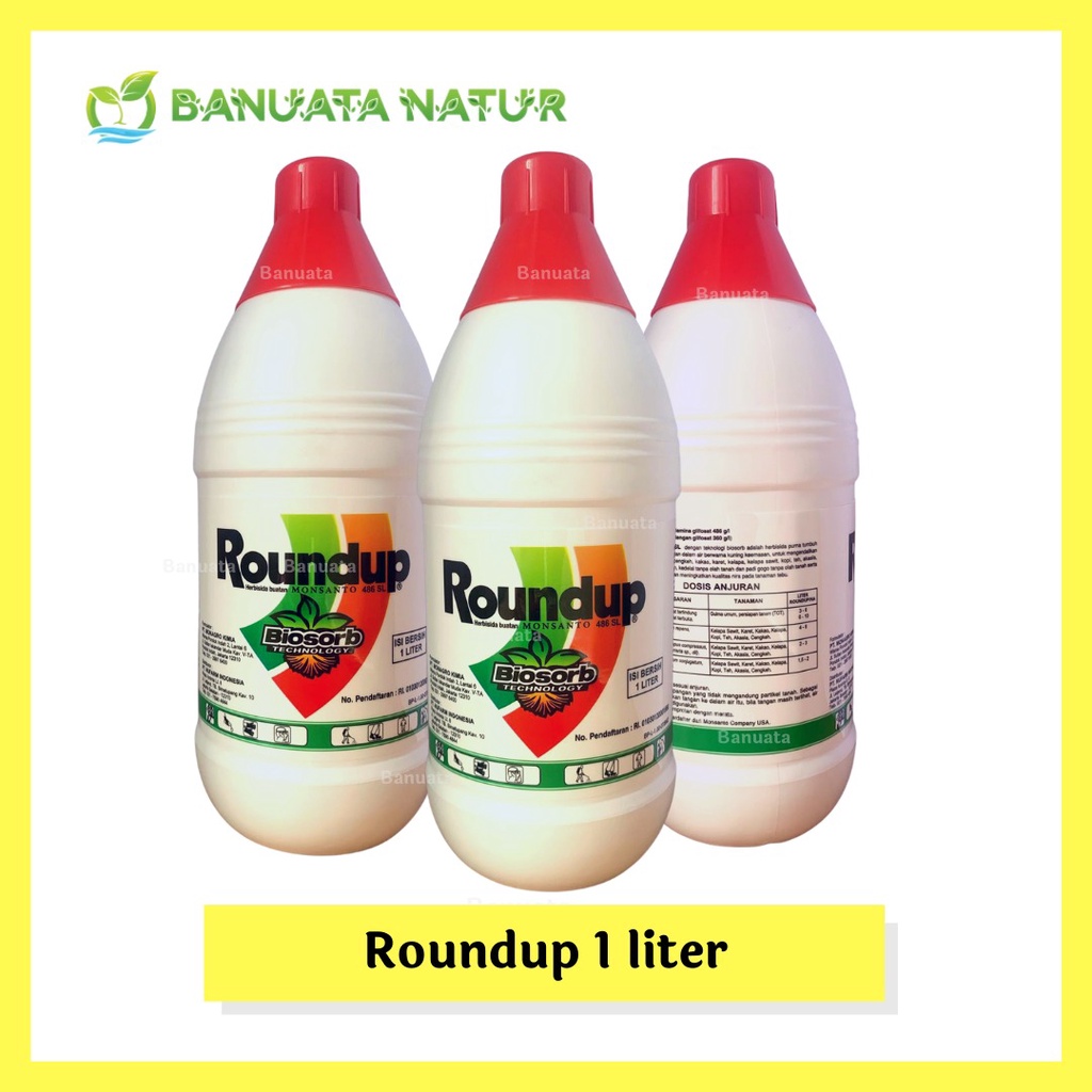 Jual Herbisida Roundup Round up 486 SL (1 Liter/1000 ml) - Obat Racun ...