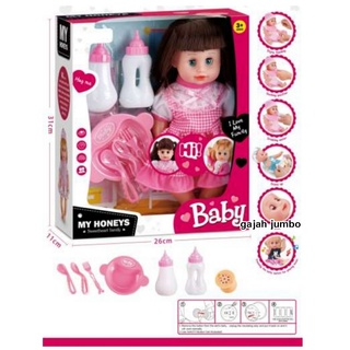 Jual Boneka Susan Bisa Pipis Menangis Minum Susu Mama Papa Baby Bayi ...