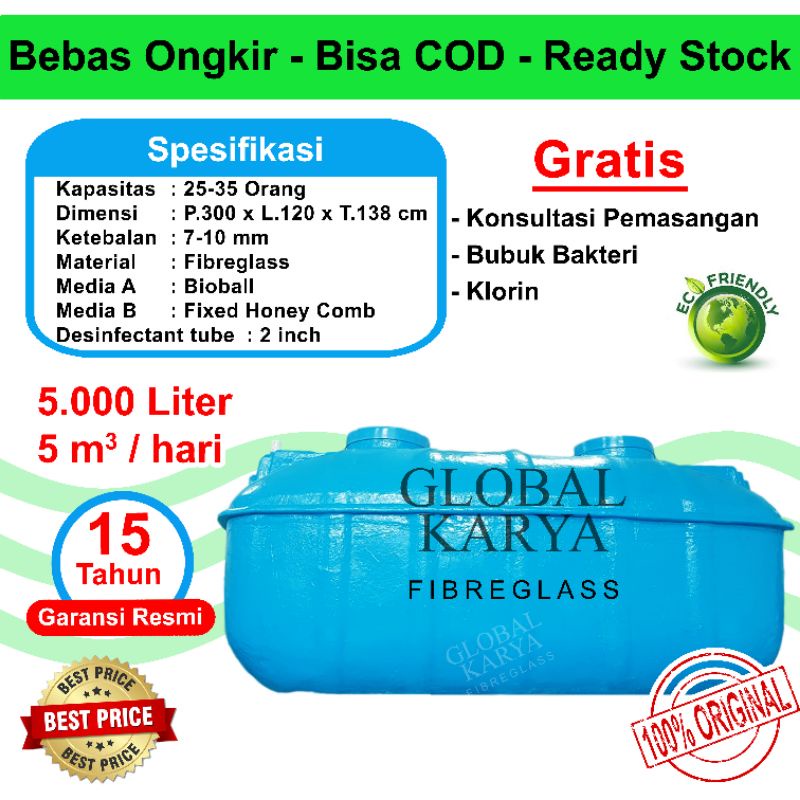 Jual Septictank Biofilter 5000 Liter - Septic Tank Bio - Biotank ...