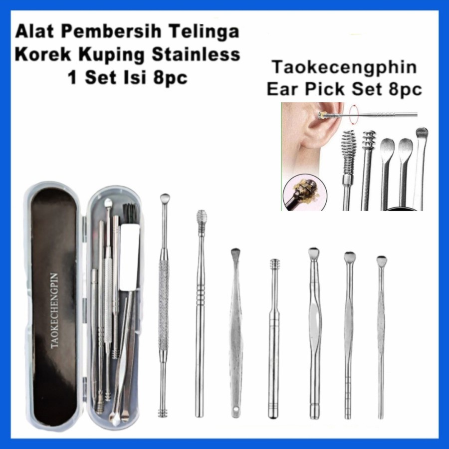 Jual Alat Pembersih Telinga Korek Kuping Telinga Stainless Steel ...