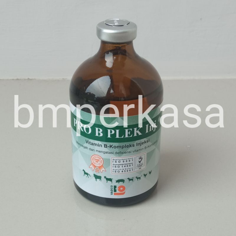 Jual Pro B Plek Inj, vitamin B-komplek injeksi untuk semua hewan anda ...