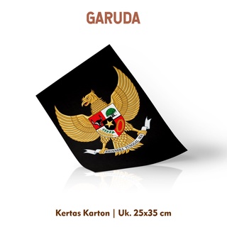 Jual Poster Garuda Pancasila Lambang Negara RI Hiasan Dinding Kecil ...
