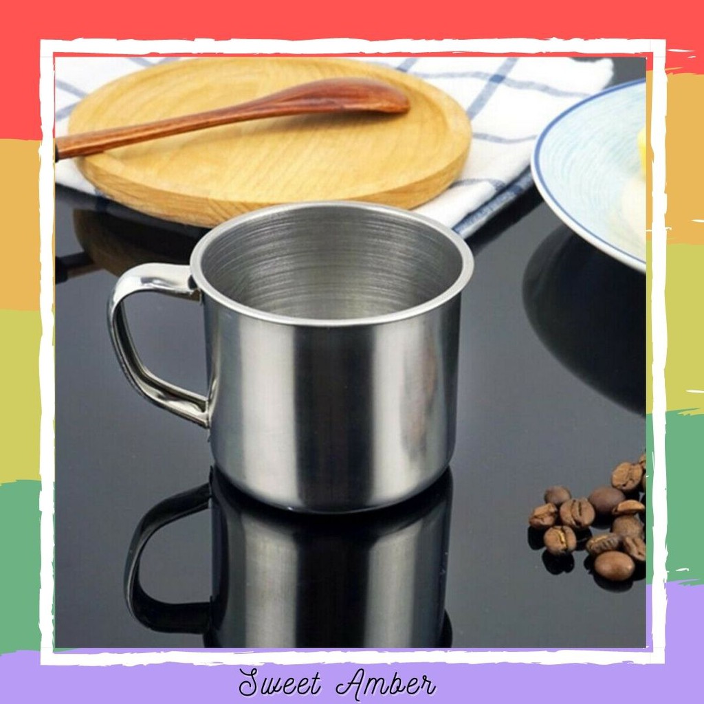 Jual CANGKIR CAMPING MINI / MUG KOPI STAINLESS STEEL 7CM / GELAS GUNUNG ...