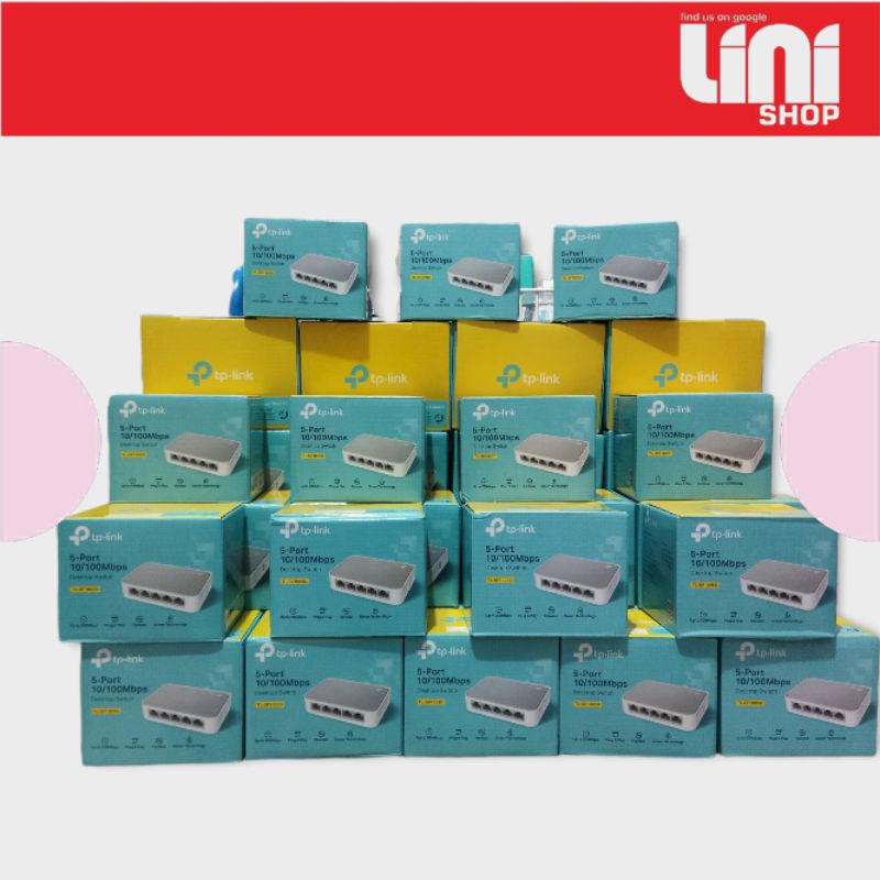 Jual SWITCH HUB LAN 5 PORT TP-LINK TL-SF1005D PEMABAGI KONEKSI LAN ...
