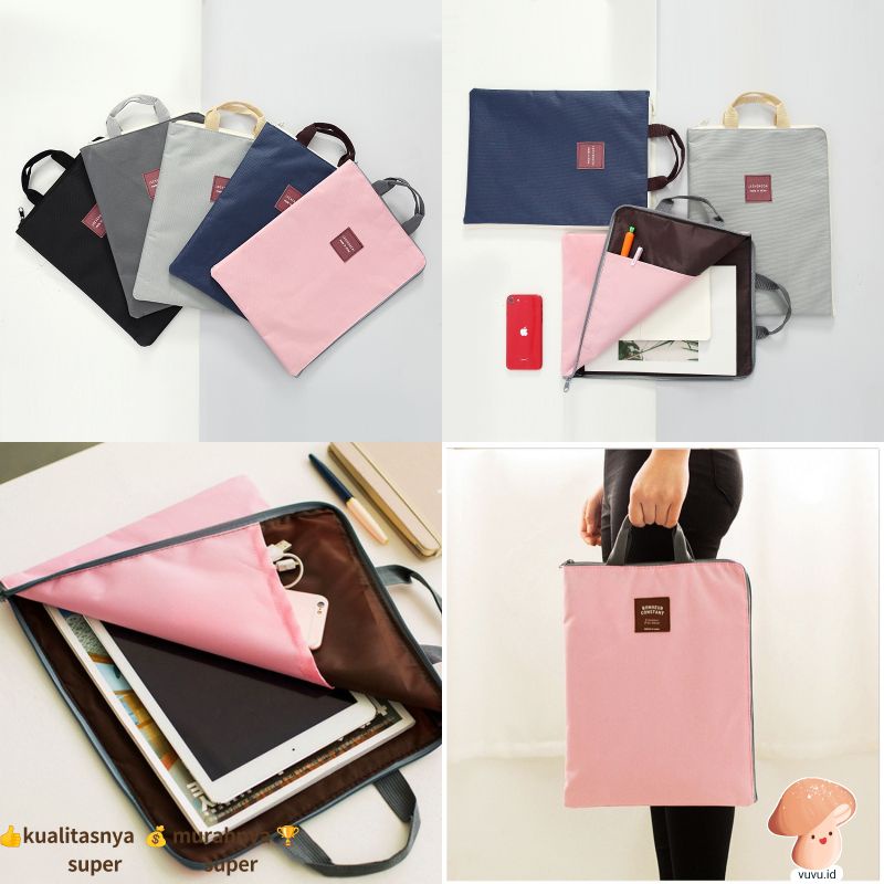 Jual Tas Map A4 File Organizer laptop lpad tenteng -Tempat File kain ...
