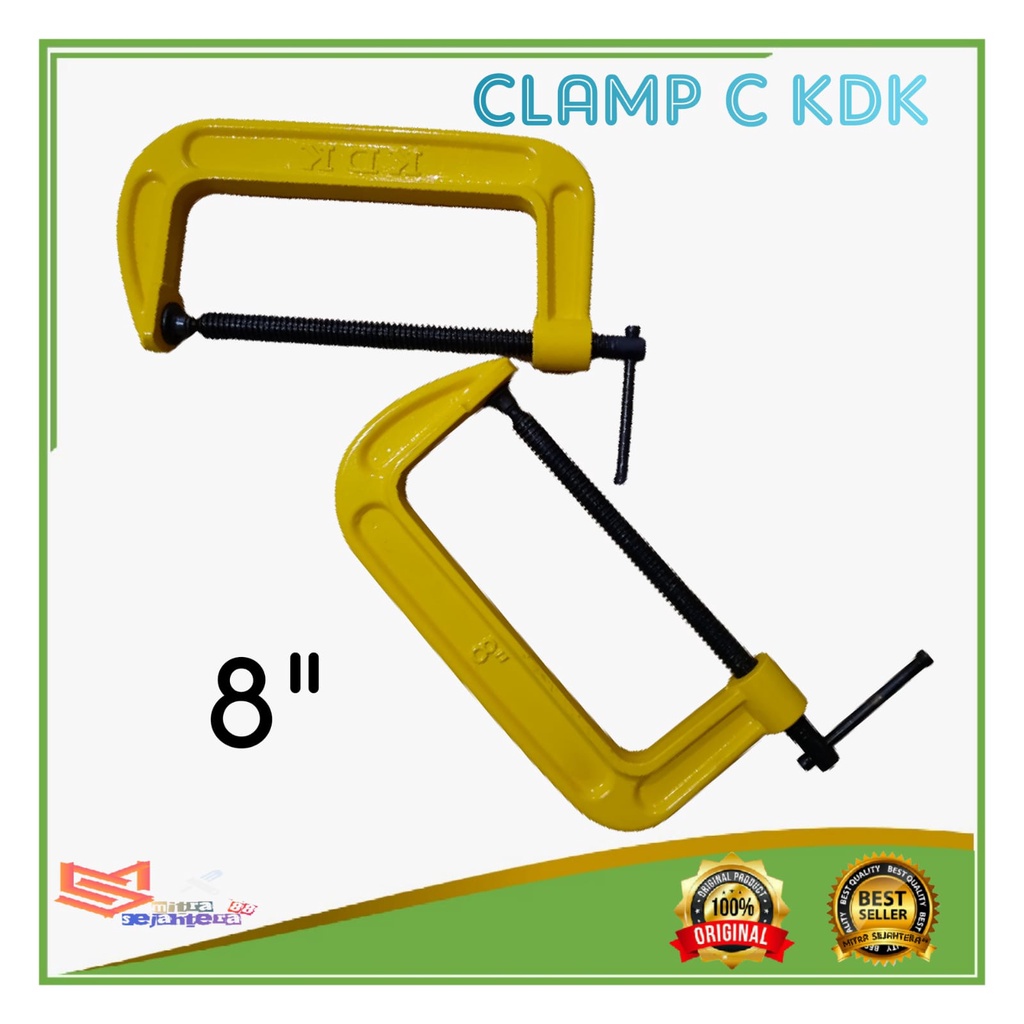 Jual Murah Klem C 8 Inch SATUAN - Catok Clamp Penjepit Clam Kayu 8in ...