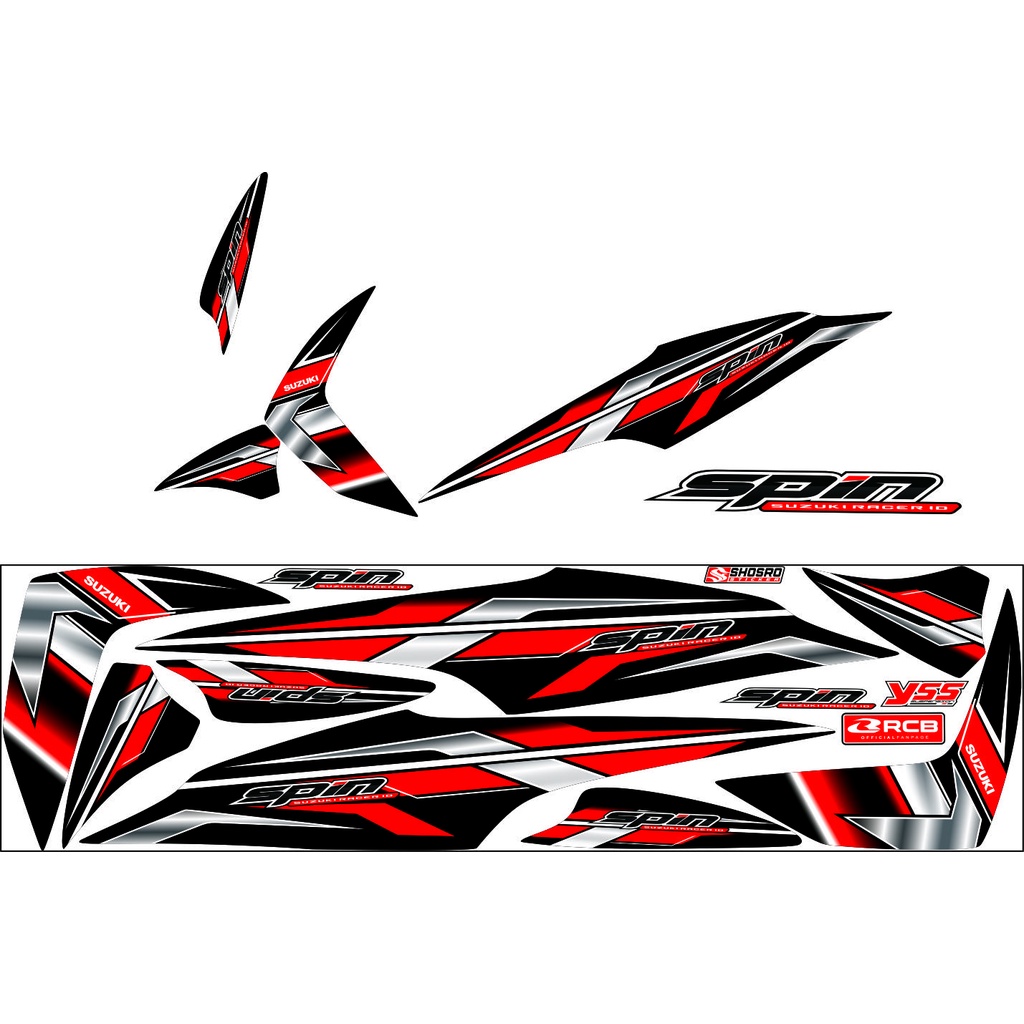 Jual STIKER LIS ART COD STIKER STRIPING VARIASI MOTOR MATIC SUZUKI SPIN ...