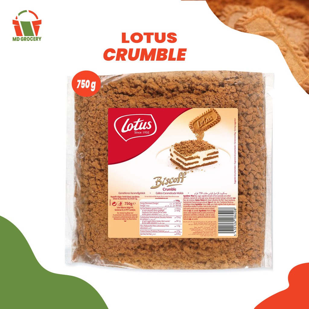 Jual LOTUS BISCOFF CRUMBLE 750 GR Indonesia|Shopee Indonesia
