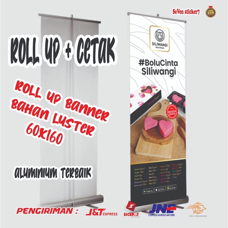 Jual Cetak print roll up banner + kaki roll up ukuran 60X160 (bahan ...