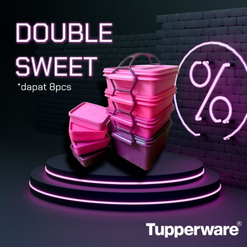 Jual Rantang Susun Double Sweet / Carry All Set | Shopee Indonesia