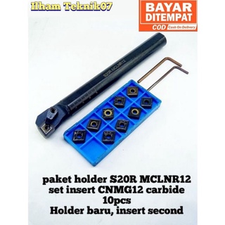 Jual HOLDER BUBUT BESI SET PISAU PAHAT BUBUT DALEM SET PISAU HOLDER DALEM S20R MCLNR12 SET ...