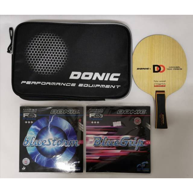 Jual Bat Donic True Carbon plus karet Donic serang Set Indonesia|Shopee Indonesia