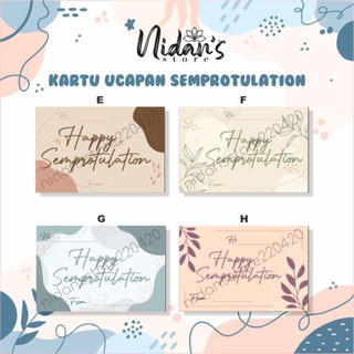 Jual KARTU UCAPAN SEMPROTULATION - KARTU UCAPAN SEMPRO - SEMINAR ...