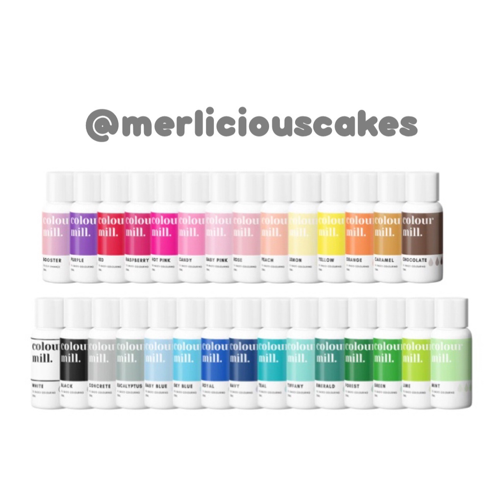 Jual Colour Mill 29 Colours Set 20 ml Oil Based Colouring | Shopee ...
