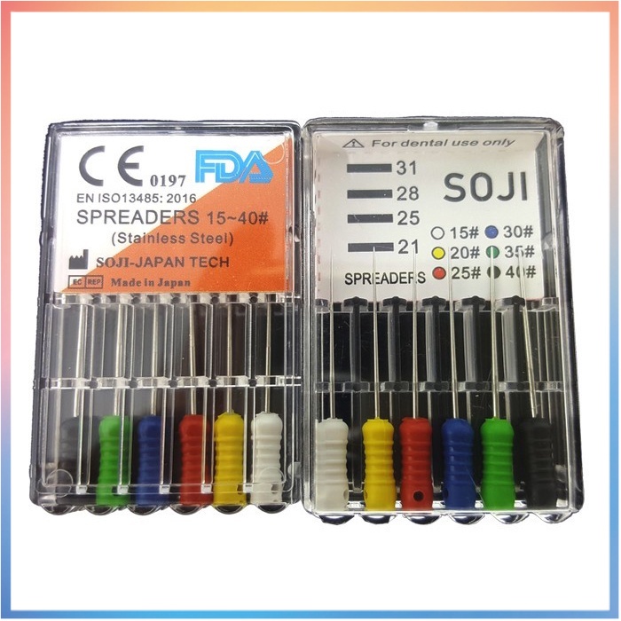 Jual Dental Jarum Endo Spreaders Stainless Steel SS UKURAN #15-40 - 21 ...