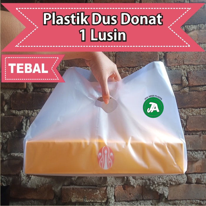 Jual Kantong Plastik Dus Donat 1 Lusin Kantong Plastik Box Donat HD Box ...