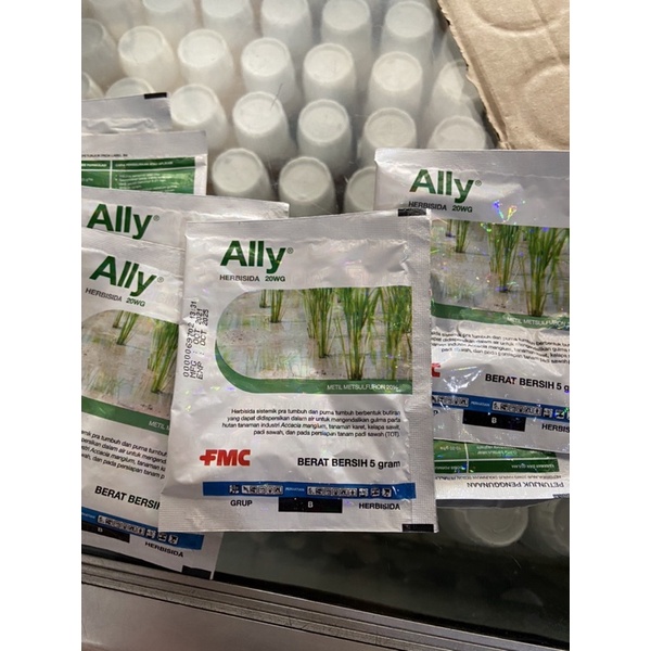 Jual ally wg 5gram herbisida rumput padi metil metsulforon 20% ally wg ...