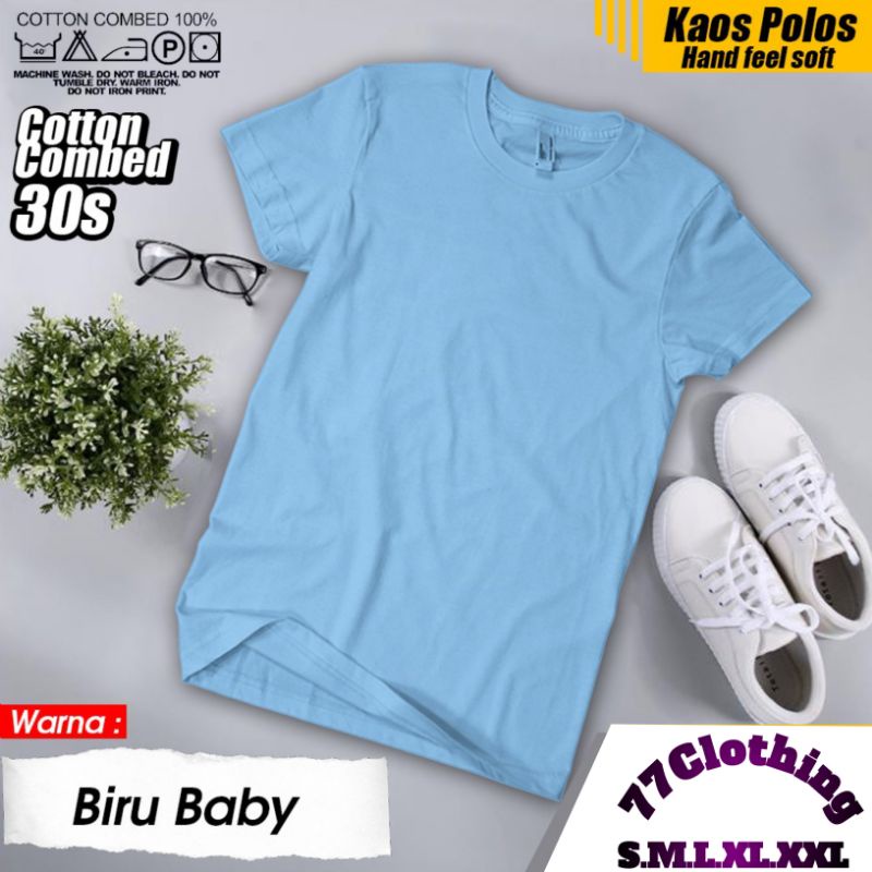 Jual Baju Kaos Polos Pria Wanita Biru Baby Tshirt Kaos Polos Baju Polos ... Jual Baju Kaos Polos Pria Wanita Biru Baby Tshirt Kaos Polos Baju Polos ...