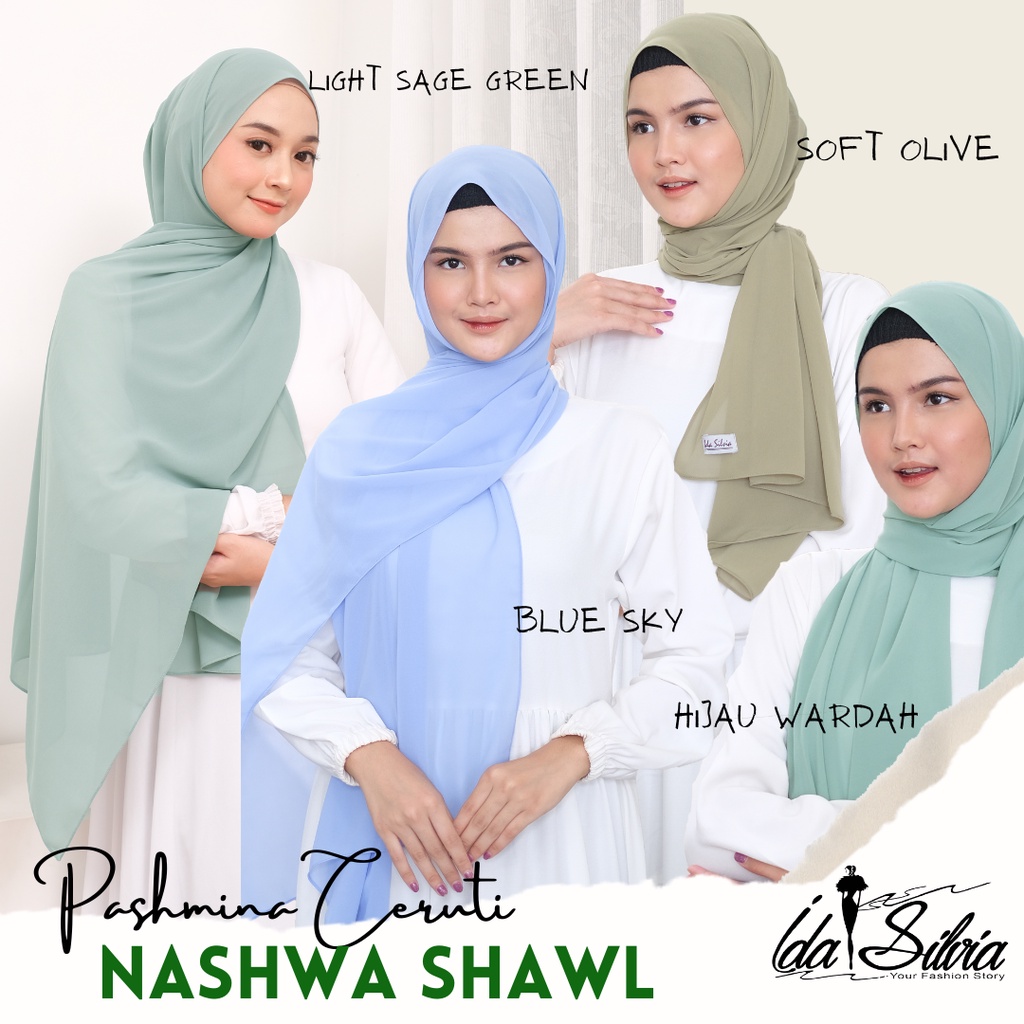 Jual Pashmina / Shawl Ceruti Premium / Hijab Pasmina Baby Doll 180 x 75 ...