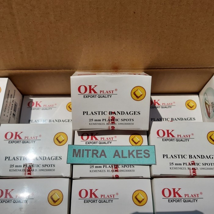 Jual Plester Bulat OK PLAST. l Round Plaster. Plastic Bandages. First ...