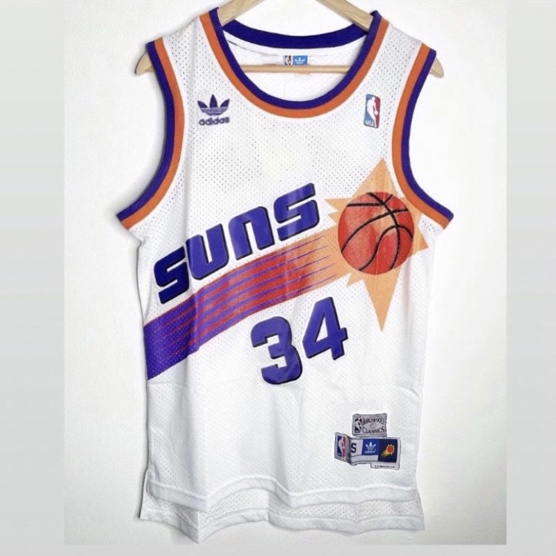 Jual JERSEY BASKET NBA PHOENIX SUNS CLASSIC HWC SUNS #34 BARKLEY PUTIH ...