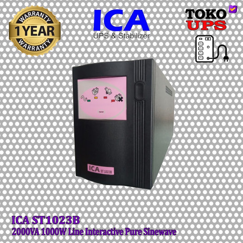 Jual UPS ICA ST1023B Pure Sinewave 2000VA 1000W Line Interactive ...