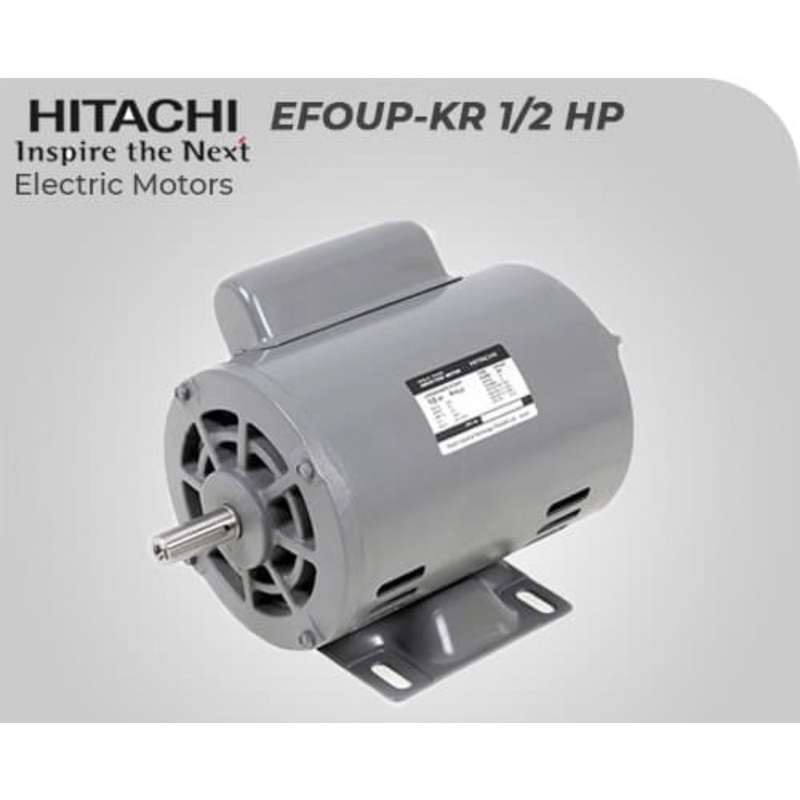 Jual HITACHI ELEKTRO MOTOR 1/2 HP 4 POLE 1 PHASE 220 VOLT DINAMO MOTOR ...