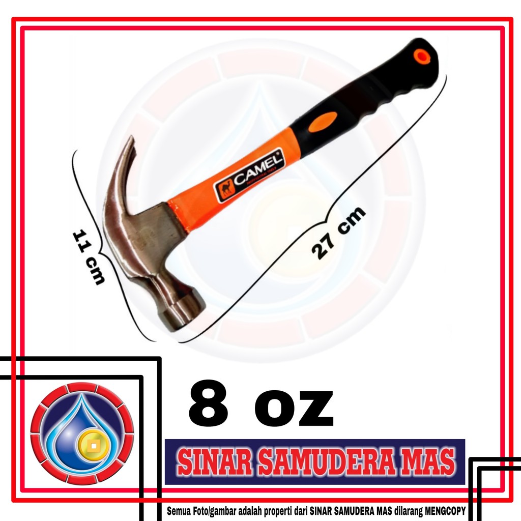 Jual PALU TUKANG 8 OZ CAMEL FIBER- PALU KAMBING - MARTIL BESI - PALU ...