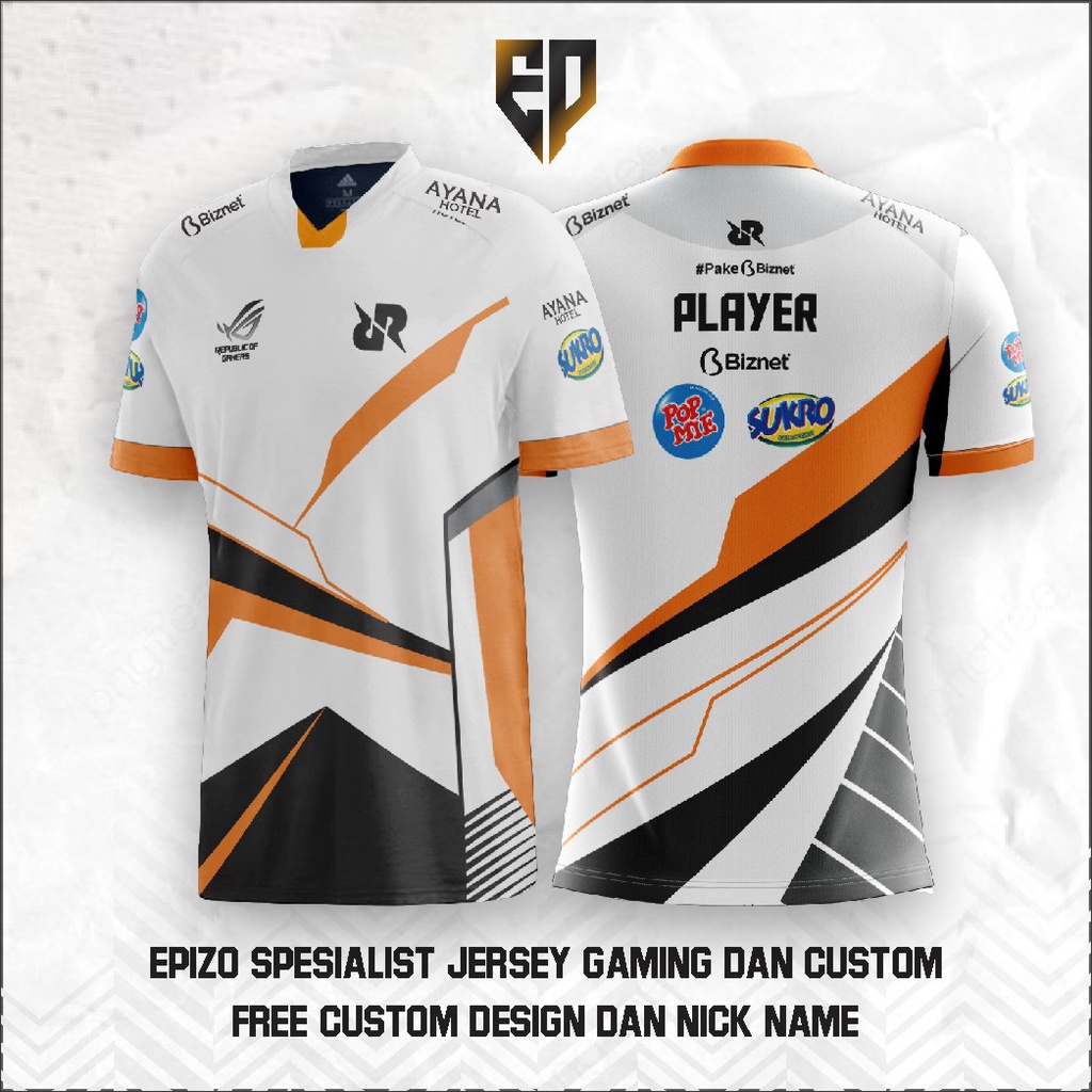 Jual JERSEY KAOS RRQ PUTIH 2021 TERBARU FREE NICKNAME DAN LOGO TERLARIS ...