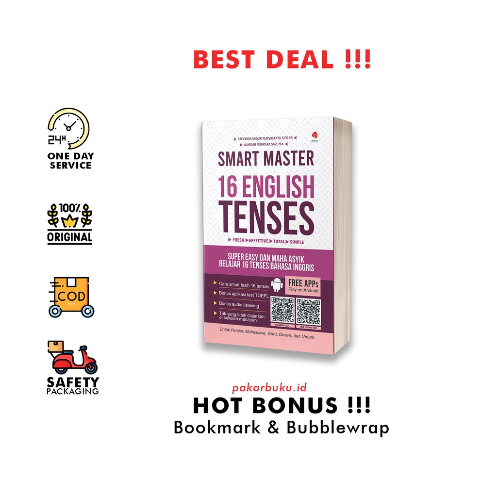 Jual Buku Bahasa Inggris 16 English Tenses Smart Master | Shopee Indonesia