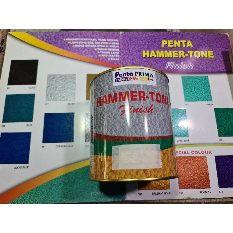 Jual CAT PENTA HAMMERTONE 911 SILVER 1KG | Shopee Indonesia