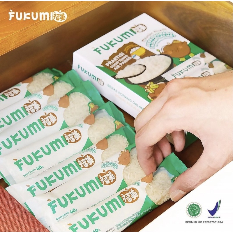 Jual FUKUMI Beras Porang Box Sachet (7 sachets @40gr) | Instant Konjac ...