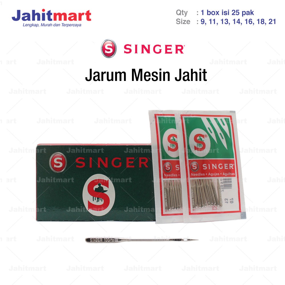 JARUM SINGER "ORIGINAL" 1 BOX = 25 PACK | Shopee Indonesia
