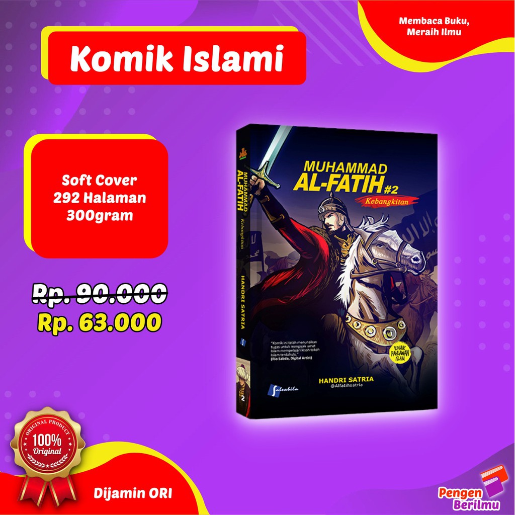 Jual Komik Muhammad Al-Fatih Jilid 2 Kebangkitan | Komik Anak Islami | Soft Cover | 100% Buku ...