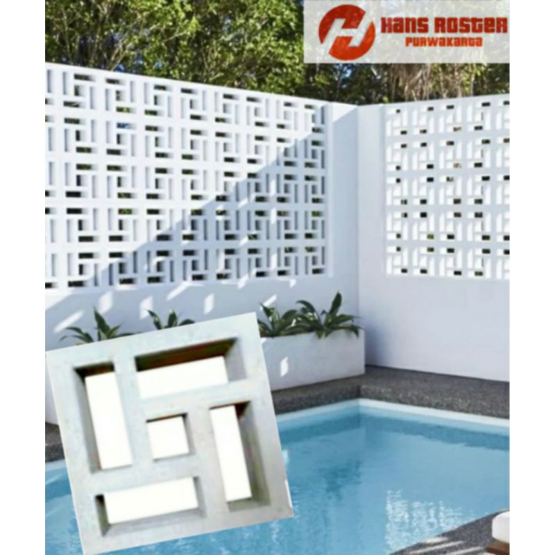 Jual Roster beton minimalis/roster modern/lubang angin dinding/loster ...