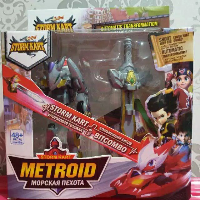 Jual monkart megaroid dakra mainan monkart dakra METROID robot dan ...