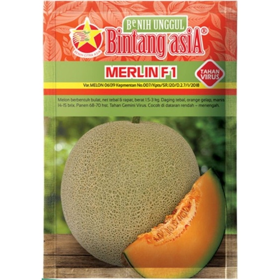 Jual Benih Bibit Melon Bulat Merlin F1 isi 20gr Produk Unggulan Bintang ...