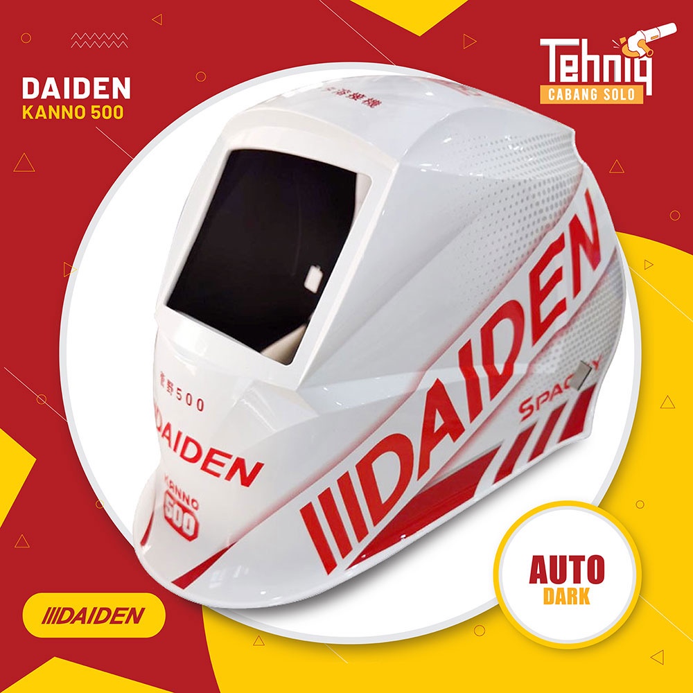 Jual KEDOK LAS - HELM LAS DAIDEN WELDING HELMET KANNO 500 AUTO DARK ...
