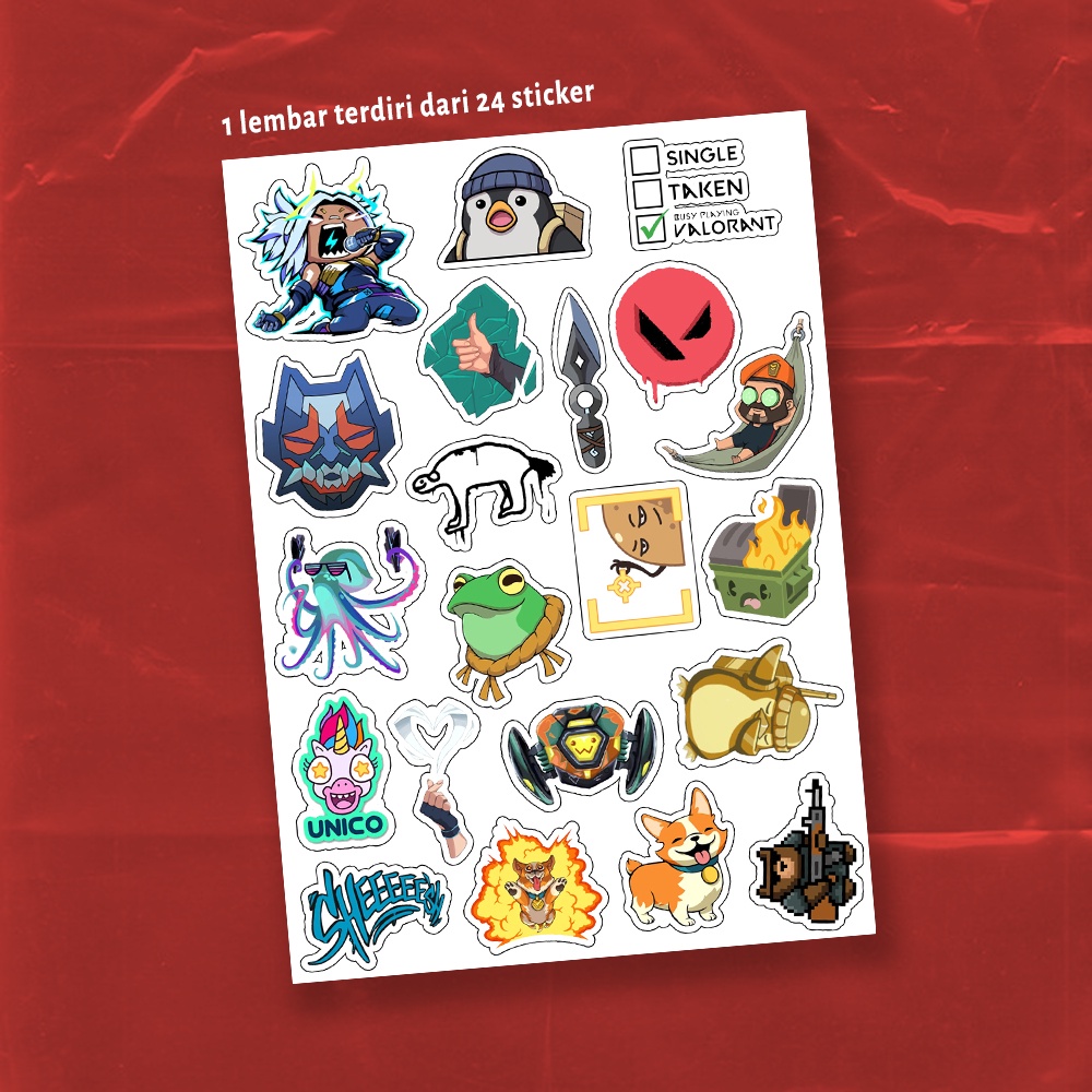 Jual 21 pcs Valorant Spray sticker pack Indonesia|Shopee Indonesia