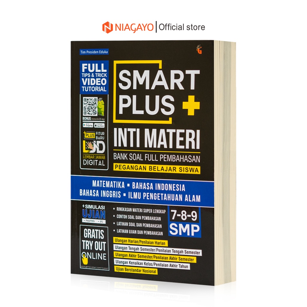 Jual Buku SMP Kelas 7 8 9 Smart Plus Inti Materi Bank Soal Full Pembahasan | Shopee Indonesia