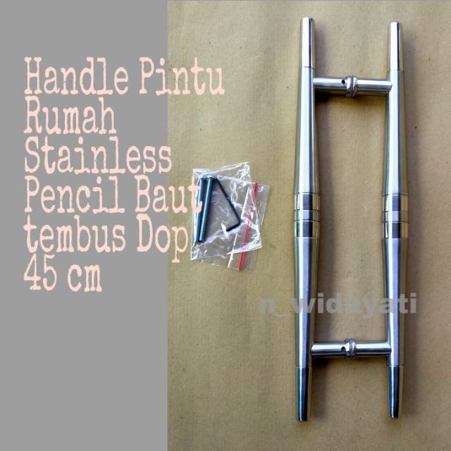 Jual Handle Pintu Rumah Terkuat /Tarikan Gagang Stainless Baut Tembus ...