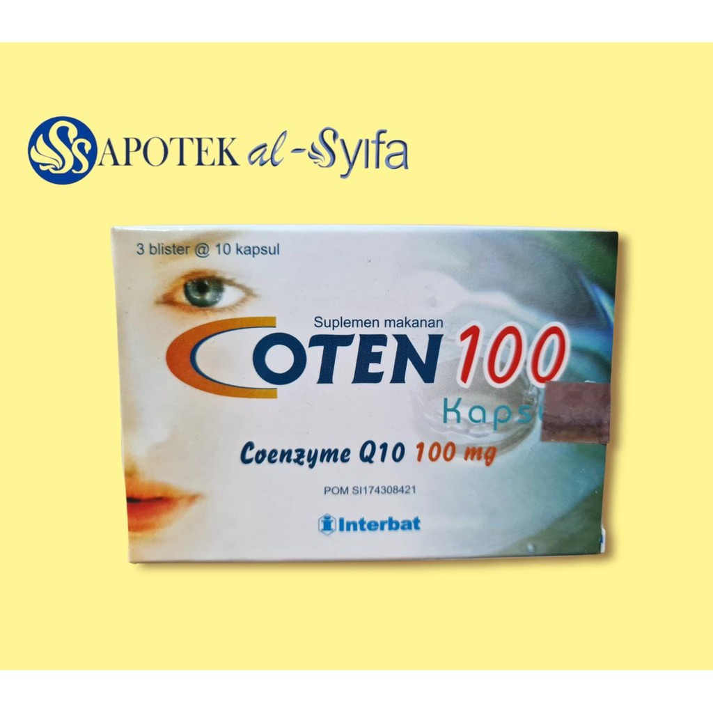Jual Coten 100 /obat antioksidan/ multivitamin(1 Strip isi 10 Kapsul) | Shopee Indonesia