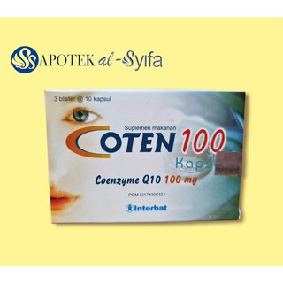 Jual Coten 100 /obat antioksidan/ multivitamin(1 Strip isi 10 Kapsul ...