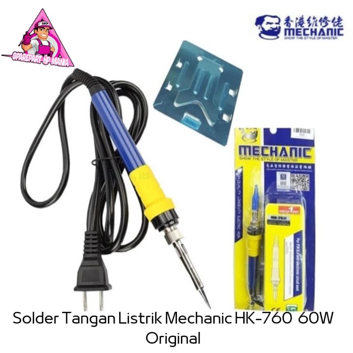 Jual SOLDER TANGAN LISTRIK MECHANIC HK-760 60W SOLDERING IRON ORIGINAL | Shopee Indonesia