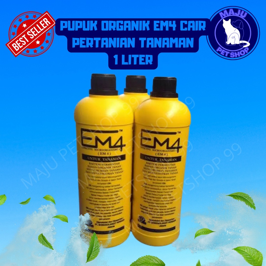 Jual PUPUK ORGANIK EM4 CAIR PERTANIAN TANAMAN - 1 LITER | Shopee Indonesia