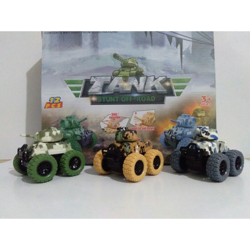 Jual MAINAN MOBIL ANAK MINI GRAFFITI TANK STUN OFF ROAD BERWARNA DORENG ...